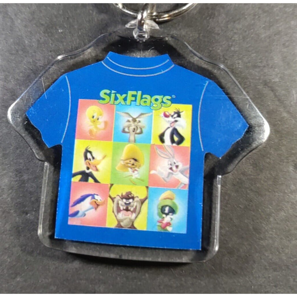 Unbranded | Accessories | Six Flags Looney Toons T Shirt Keychain ...